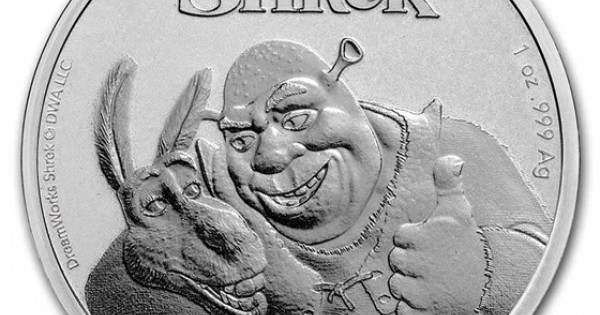 2021 1 Oz Niue Silver Shrek 20th Anniversary